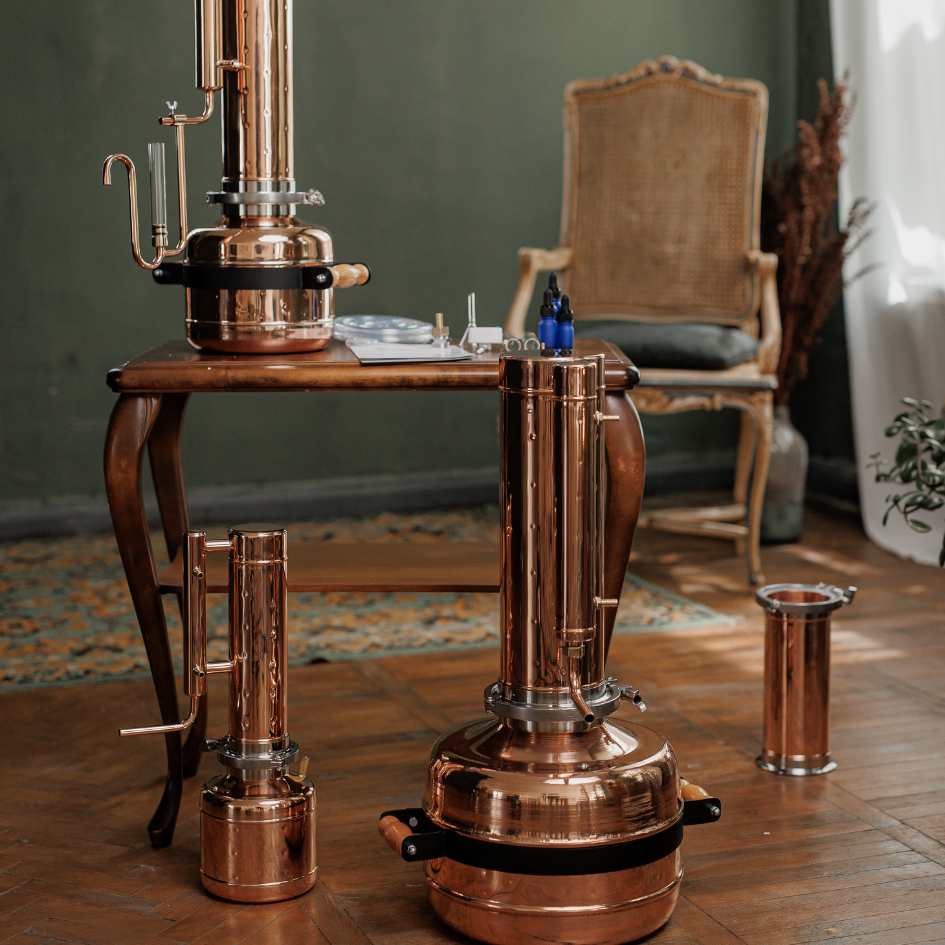 Copper Pro Distillation Equipment for Essential Oils Extraction